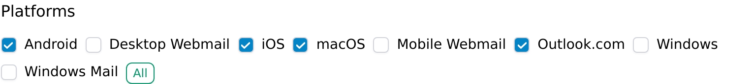 Email feature support checker | MailSlurp Documentation